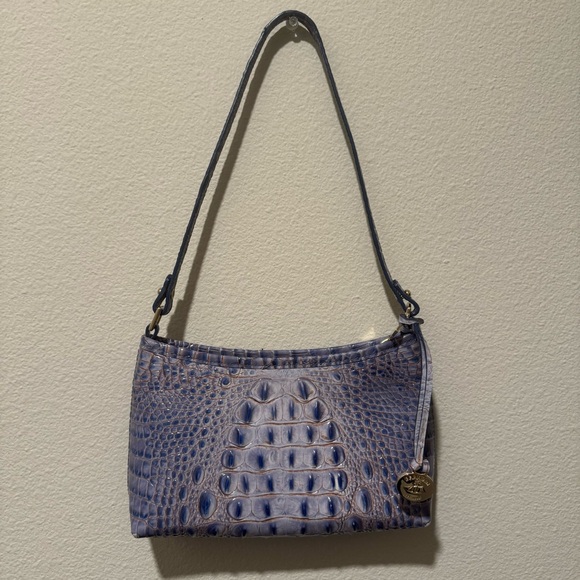 Brahmin | Bags | Brahmin Anytime Mini Purse Handbag Washed Indigo ...